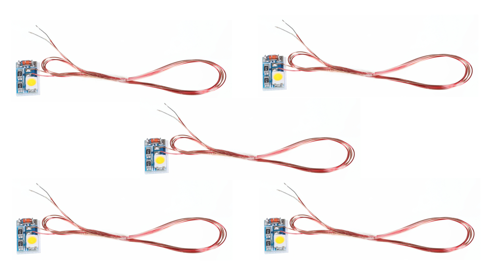 Erlebniswelt Modellbahn - FALLER 180653 LEDs, warm weiß (5 Stück)