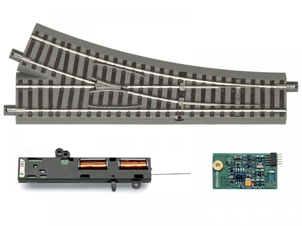 Erlebniswelt Modellbahn - Roco 61141 H0 geoLine Digital Weiche rechts ...