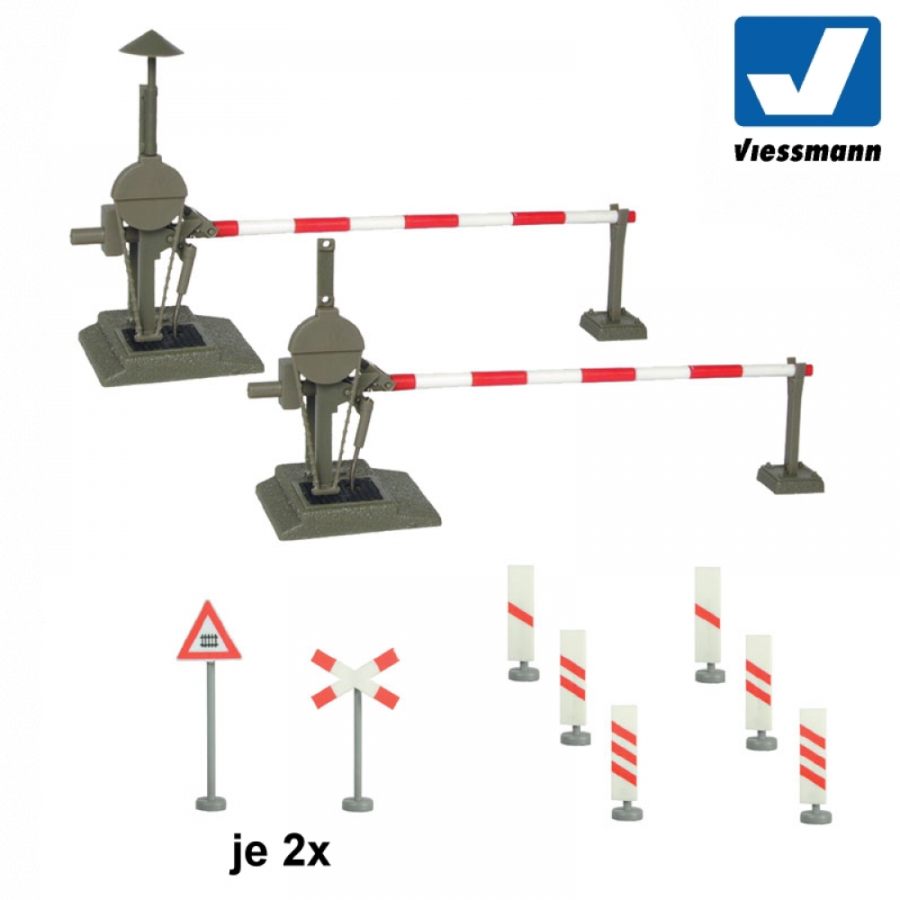 Erlebniswelt-Modellbahn - Viessmann 5100 H0 Bahnschranke, vollautomatisch